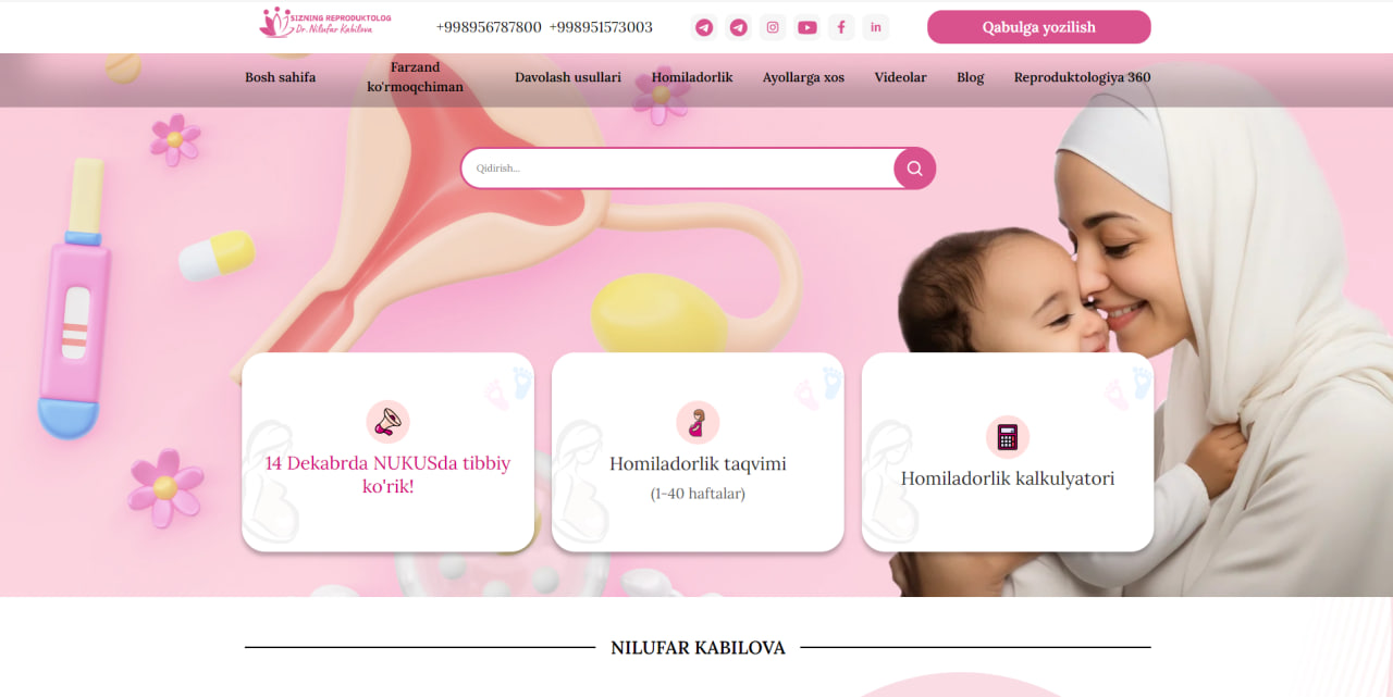 Dr.Nilufar Kabilova | Reproduktolog.uz
